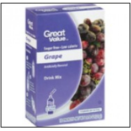 Great Value: Grape Drink Mix, .78 Oz