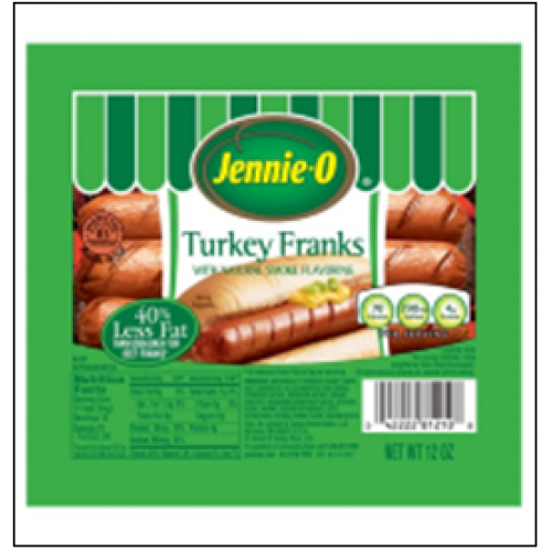 Jeanie O Turkey Franks, 10.3 oz. 6 Pack
